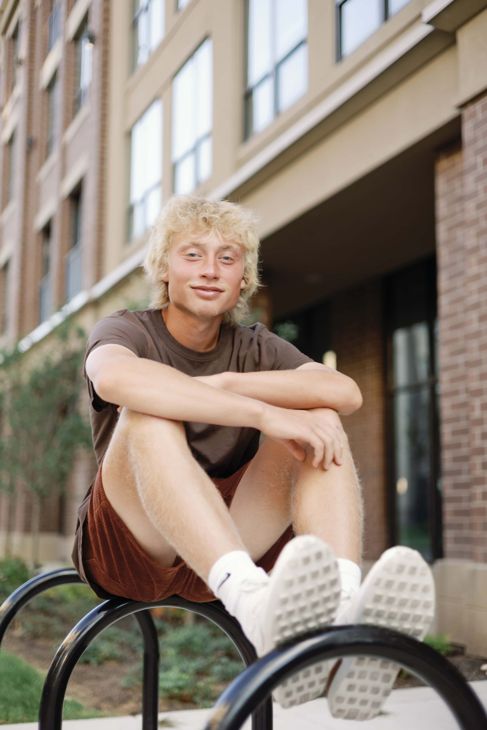 Charlie's Senior Pictures with City Vibes with Carmel Photographer